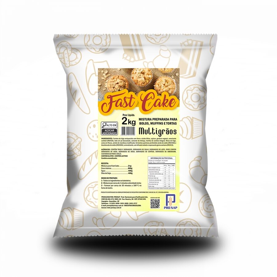 FAST CAKE MULTI GRÃO – Pronap
