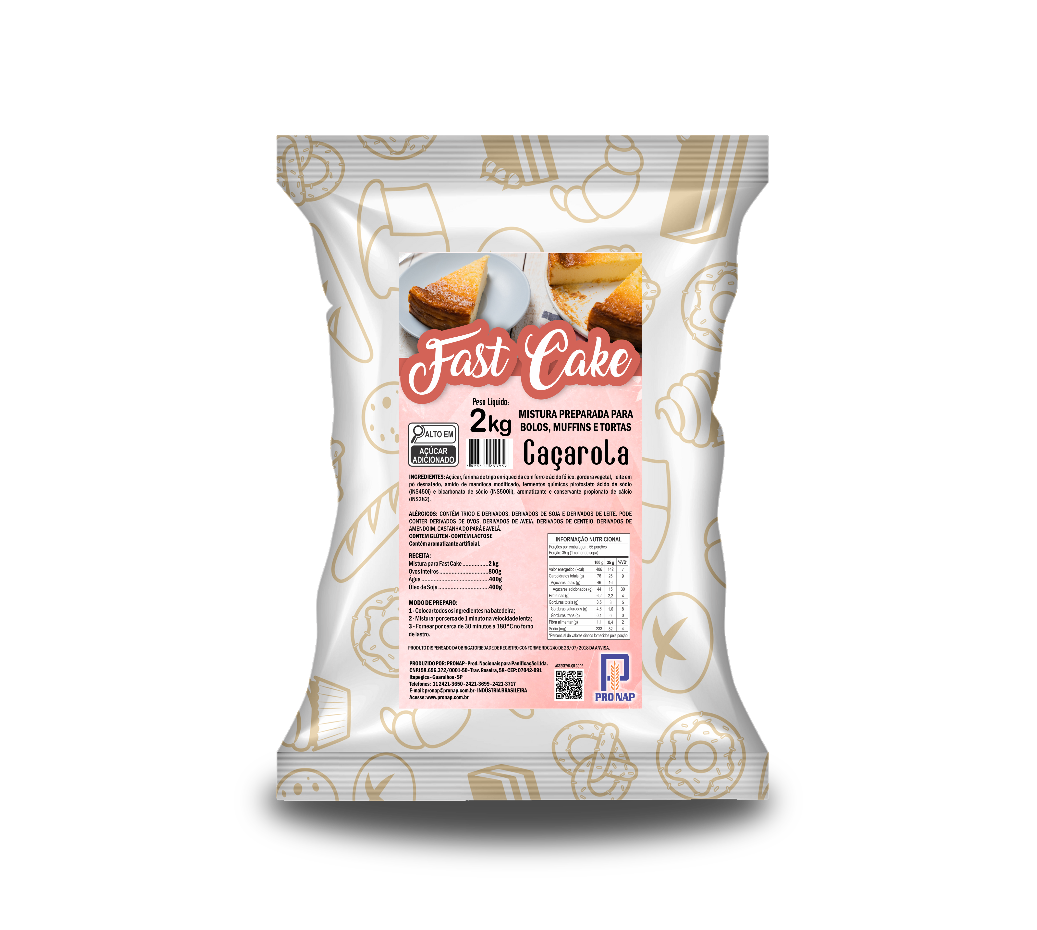 FAST CAKE CAÇAROLA – Pronap
